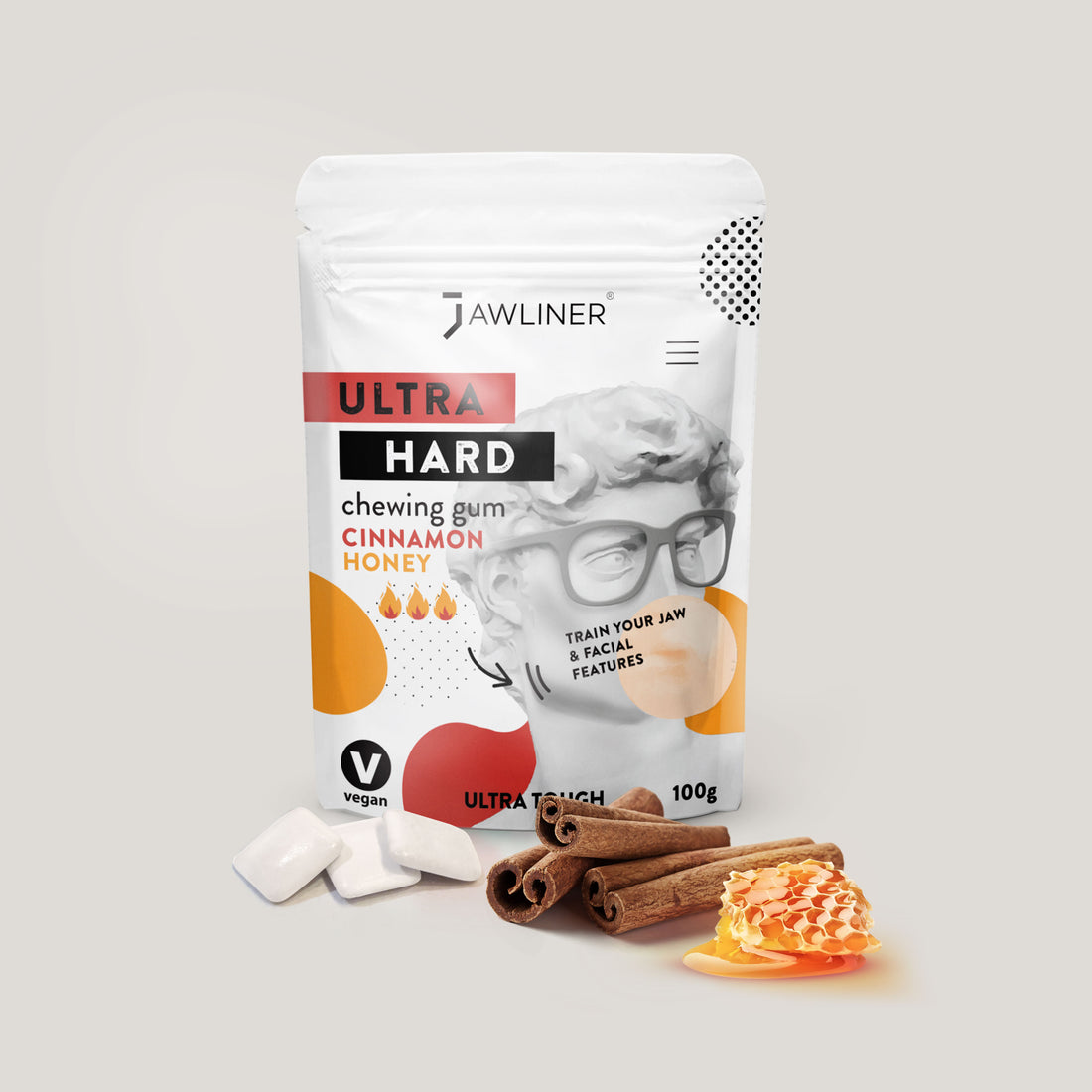 Jawline Fitness Gum | Stays ultra-tough for hours/days