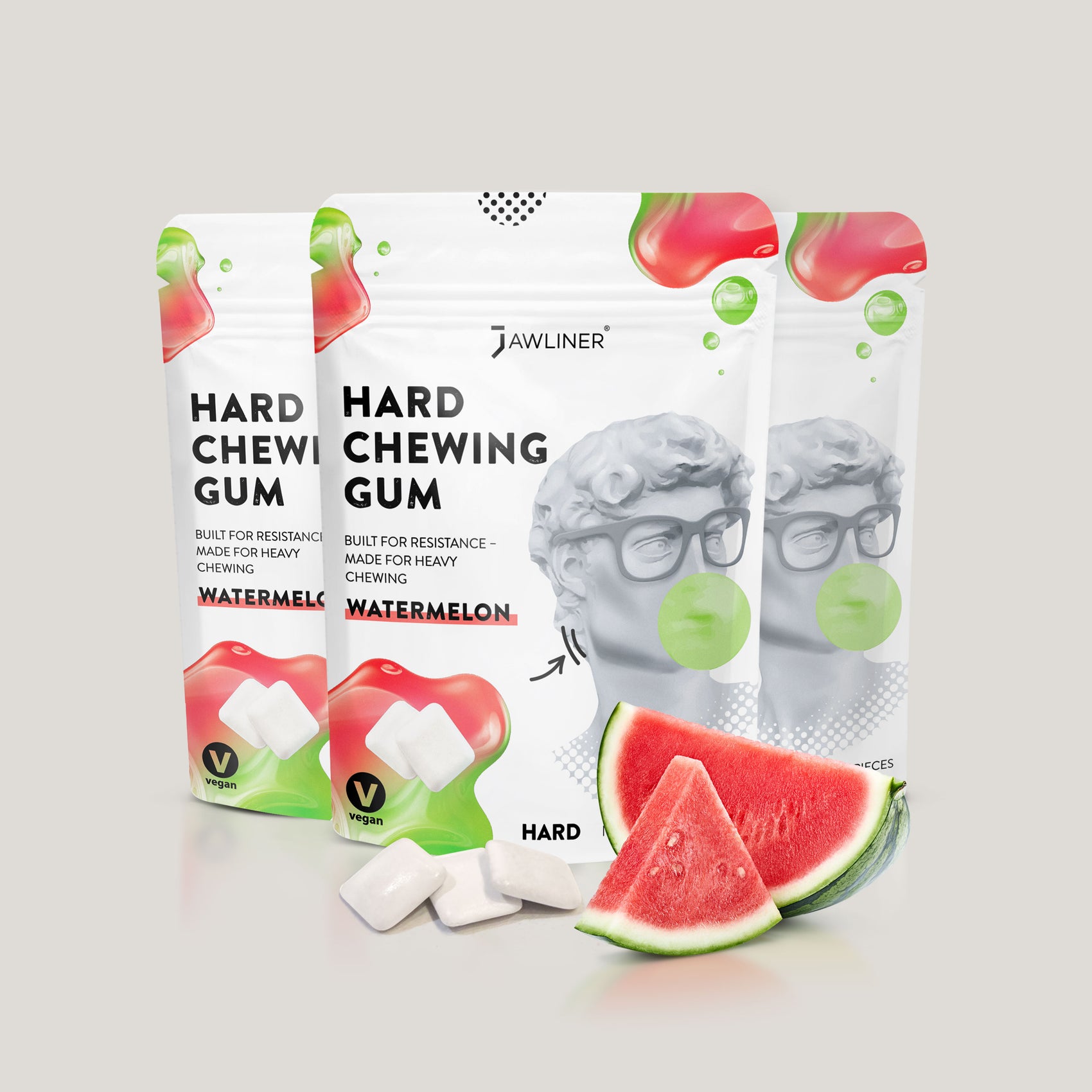 Jawline chewing gum hard | Taste and hardness united