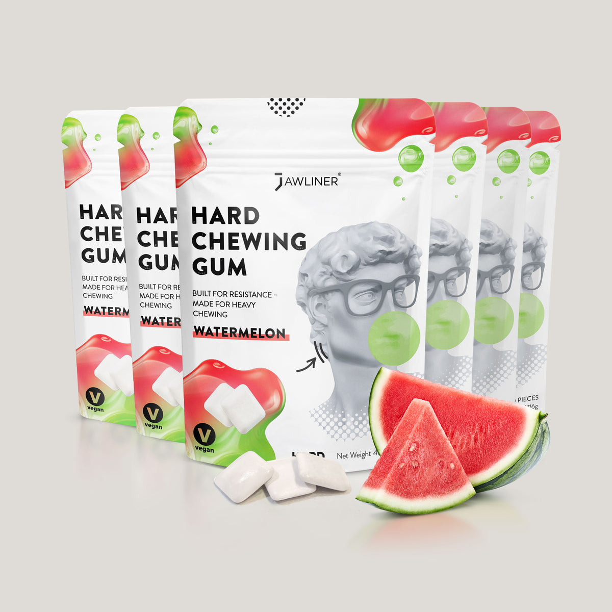 Jawline chewing gum hard | Taste and hardness united