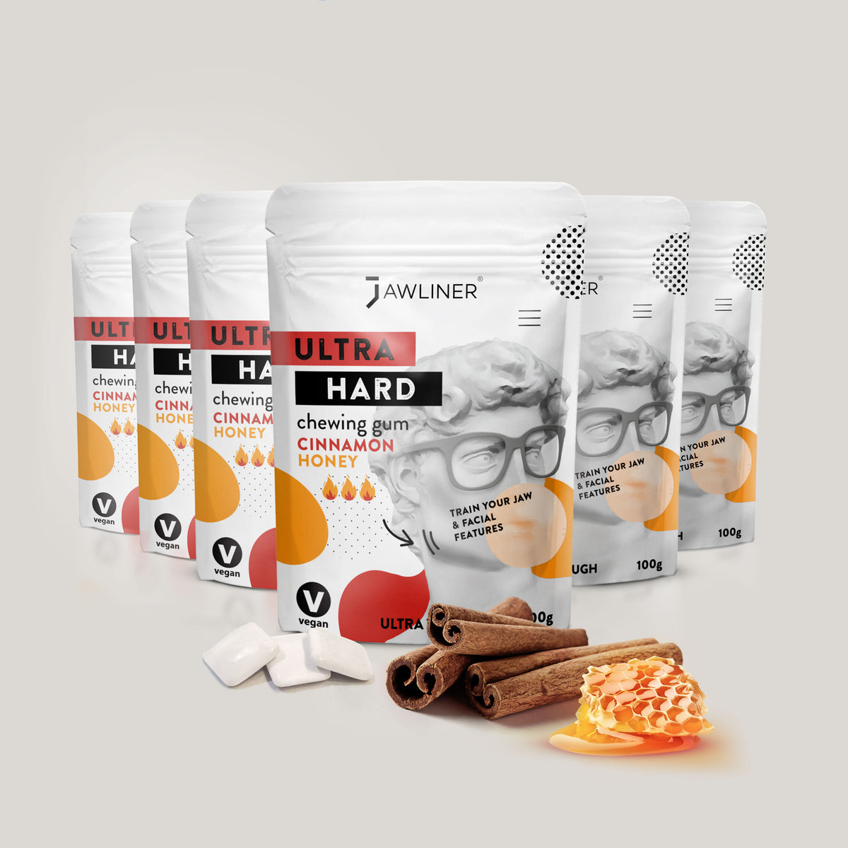 Jawline Fitness Gum | Stays ultra-tough for hours/days